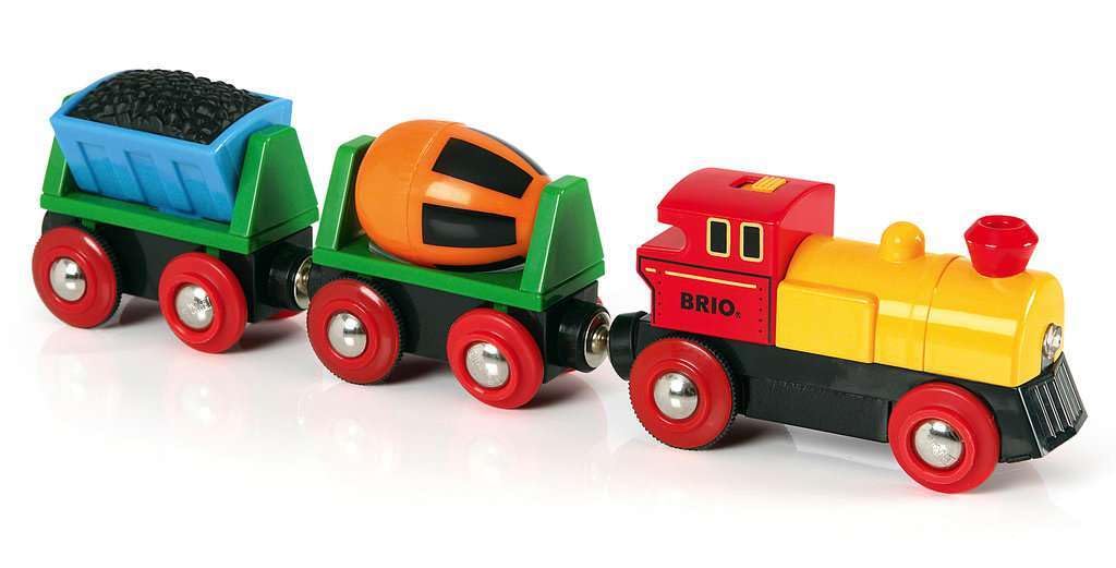 BRIO World Battery Operated Action Train - Dynamic 3 Piece Toy Train Set | Perfect for Kids Ages 3+ | Fun and Educational | Compatible with All Railway Toys