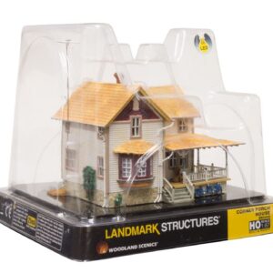 Micro-Mark Woodland Scenics Landmark Structures Built & Ready Corner Porch House, HO Scale