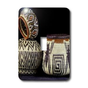 3dRose LLC lsp_86901_1 Panama Embera Indian Baskets Handicraft Sa15 Cmi0217 Cindy Miller Hopkins Single Toggle Switch