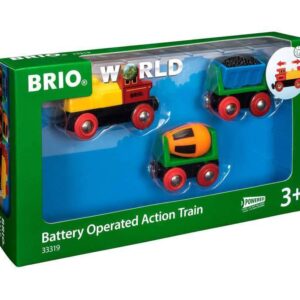 BRIO World Battery Operated Action Train - Dynamic 3 Piece Toy Train Set | Perfect for Kids Ages 3+ | Fun and Educational | Compatible with All Railway Toys