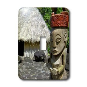 3dRose LLC lsp_85020_1 French Polynesia, Tahiti, Tiki Temple Park Oc13 Cmi0113 Cindy Miller Hopkins Single Toggle Switch