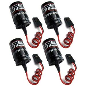 racers edge 4 pack glitch buster power capacitor savox hitec futaba spektrum novak