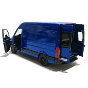 KiNSMART 2019 Mercedes-Benz Sprinter Cargo Van Blue 1:48 O Scale Die Cast Metal Model Toy Car w/Pullback Action