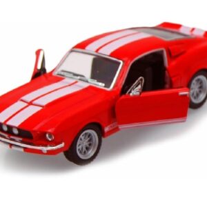 KiNSMART 1967 Ford Shelby Mustang GT500 Red 1:38 Scale 5 Inch Diecast Model Toy Car