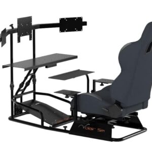 Volair Sim Universal Flight or Racing Simulation Cockpit Chassis with Triple Monitor Mounts