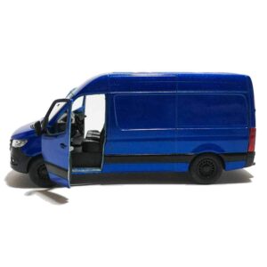 KiNSMART 2019 Mercedes-Benz Sprinter Cargo Van Blue 1:48 O Scale Die Cast Metal Model Toy Car w/Pullback Action