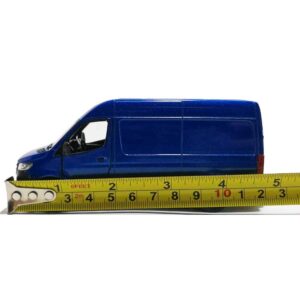 KiNSMART 2019 Mercedes-Benz Sprinter Cargo Van Blue 1:48 O Scale Die Cast Metal Model Toy Car w/Pullback Action