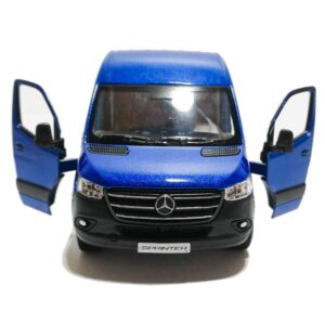 KiNSMART 2019 Mercedes-Benz Sprinter Cargo Van Blue 1:48 O Scale Die Cast Metal Model Toy Car w/Pullback Action