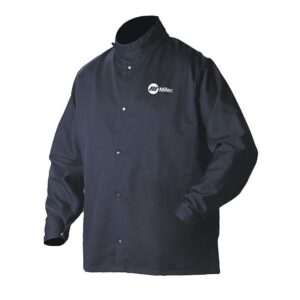 welding jacket, navy, cotton/nylon, 3xl