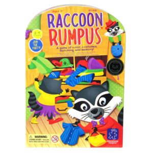 educational insights raccoon rumpus game, preschool game with dice & color matching, for 2-4 players, fun family board game for kids ages 3 to 5