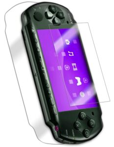 iqshield full body skin compatible with sony psp 2000 slim + liquidskin clear (full coverage) screen protector hd and anti-bubble tpu film