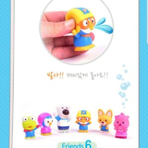 PORORO Character Bath Toy for Children - 6pcs