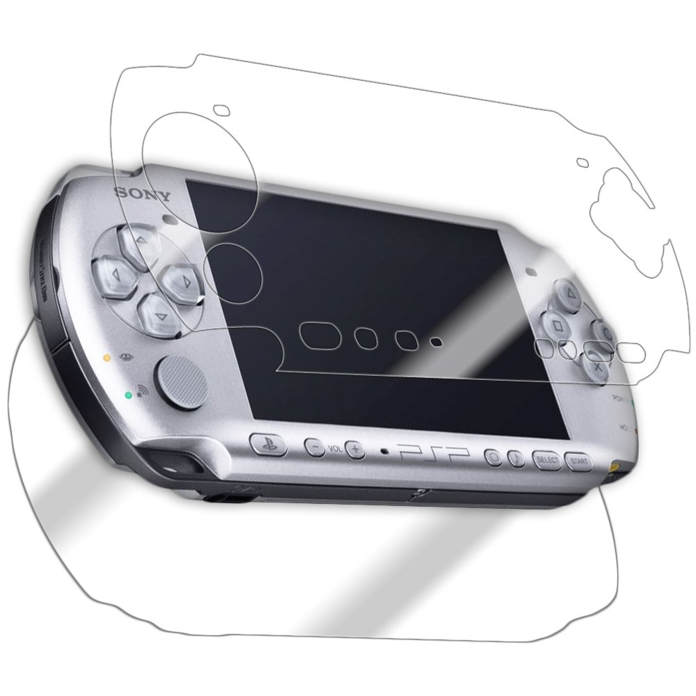 IQShield Full Body Skin Compatible with Sony PSP 3000 + LiQuidSkin Clear (Full Coverage) Screen Protector HD and Anti-Bubble TPU Film [video game]