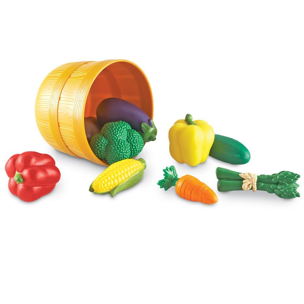 Learning Resources New Sprouts Bushel of Veggies - 10 Pieces, Ages 18+ months Play Food for Toddlers, Pretend Play Toys for Toddlers, Veggies for Kids