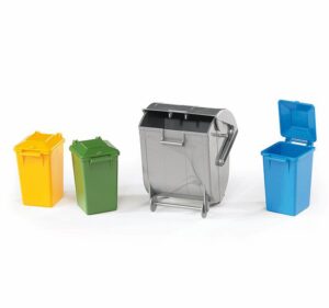 trash bin set (3 small, 1 big)