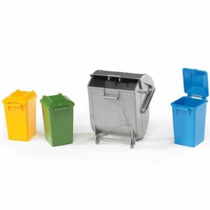 Trash Bin Set (3 Small, 1 Big)