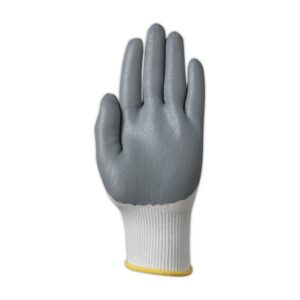 Ansell 11-800-8 HyFlex Foam Gloves, Size 8, White/Gray (Pack of 12)