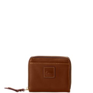 dooney & bourke wallet, florentine small zip around wallet - chestnut