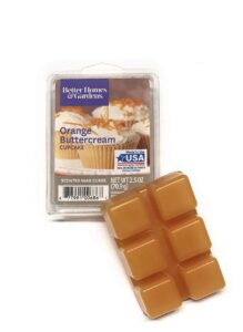 better homes and gardens orange buttercream cupcake scented wax cubes