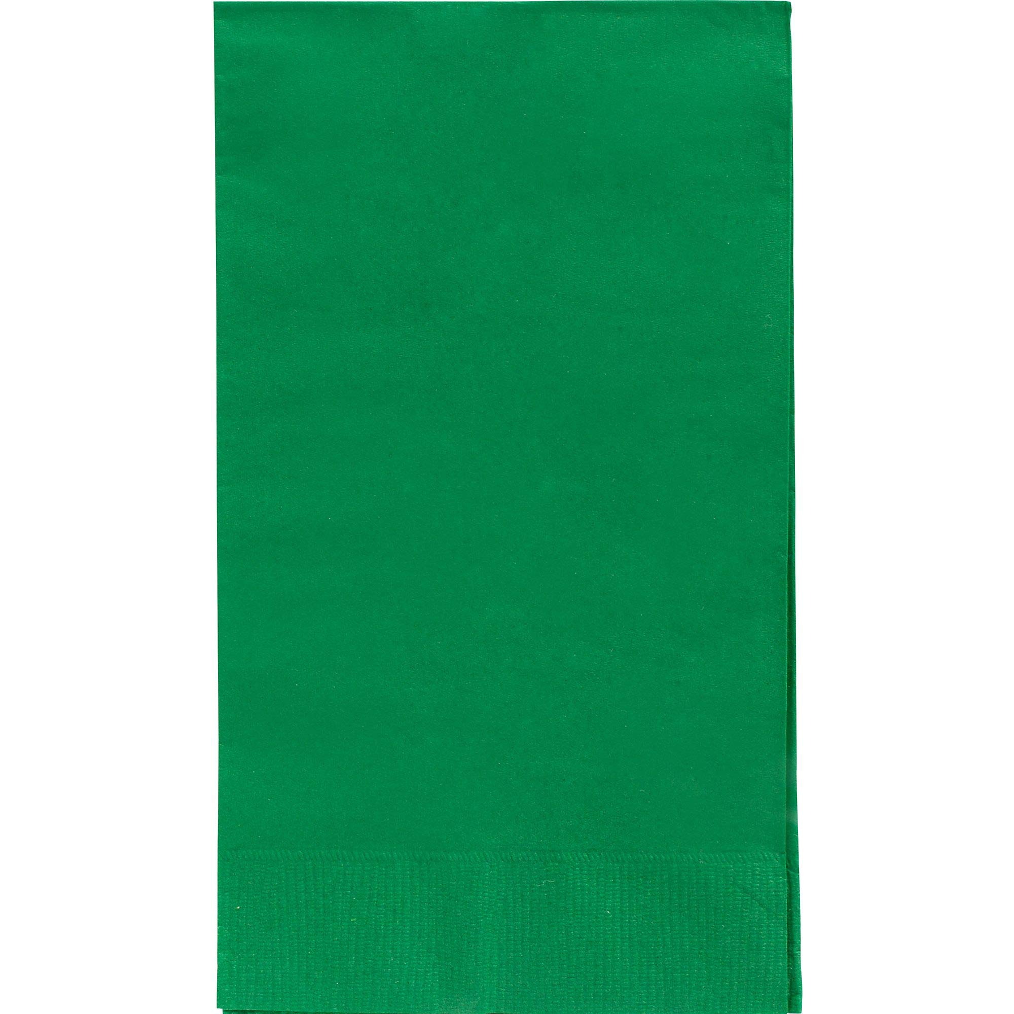 Festive Green 2-Ply Guest Towels - 8" x 4" (Pack Of 40) - Luxury Paper Hand Towels For Parties & Events