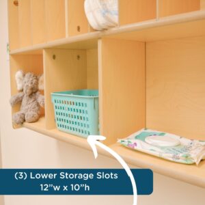 Children’s Factory Value Line Overhead Diaper Storage Organizer, Wall Mount Classroom, Nursery, Daycare Furniture