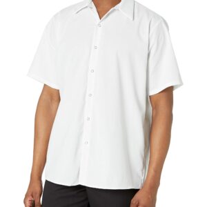 Red Kap mens Specialized Pocketless Polyester Work Button Down Shirt, White, Large US