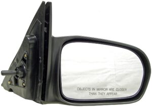 dorman 955-1487 passenger side manual door mirror compatible with select honda models, black