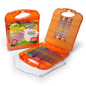 Crayola Twistables Colored Pencils Set (65ct), Kids Drawing Kit, Portable Art Case, Kids Colored Pencils, Stocking Stuffers