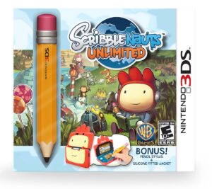 3ds scribblenauts unlimited bundle includes pencil stylus & silicone fitted jacket