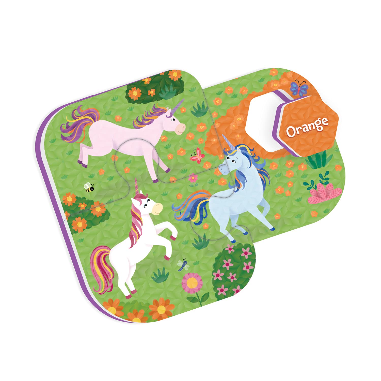 Peaceable Kingdom Enchanted Unicorns Bath Puzzles - Bath Toys for Toddlers – Foam Bath Puzzles for Kids Ages 18 Months+ - Boost Fine Motor Skills (17 Pieces, 5 Puzzles)