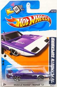 2012 hot wheels muscle mania mopar '12 '70 plymouth superbird 8/10 88/247 scan & track