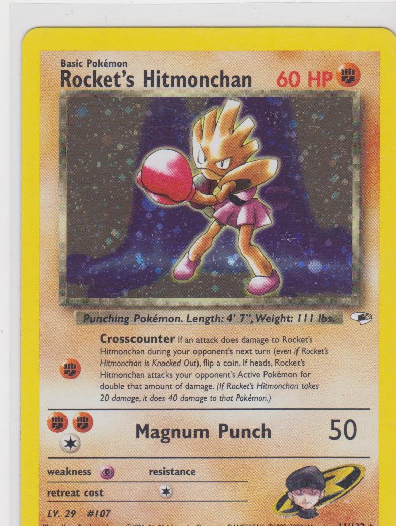 Pokemon - Gym Heroes - Holofoil - Rocket's Hitmonchan - 11/132