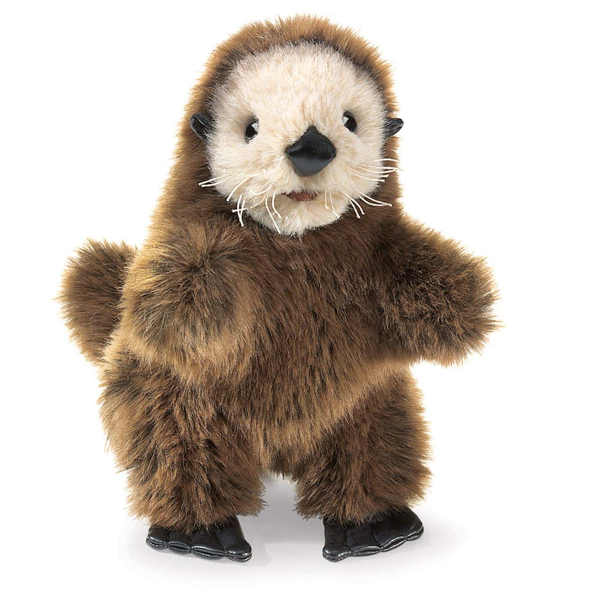 Folkmanis Baby Sea Otter Hand Puppet, Brown