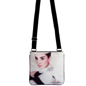 Audrey Hepburn Signature Retro Messenger Sling Cross Body Bag Purse