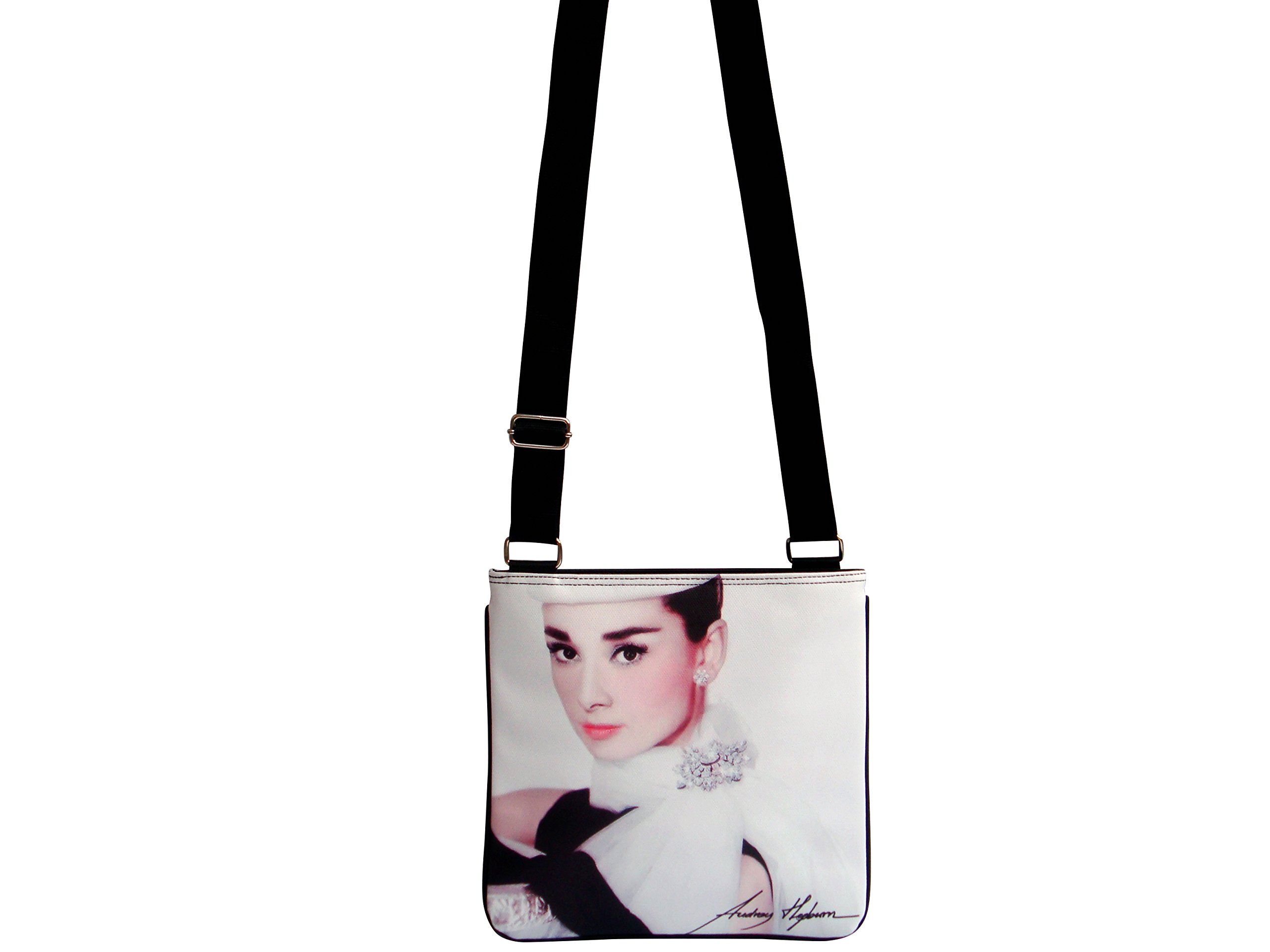 Audrey Hepburn Signature Retro Messenger Sling Cross Body Bag Purse