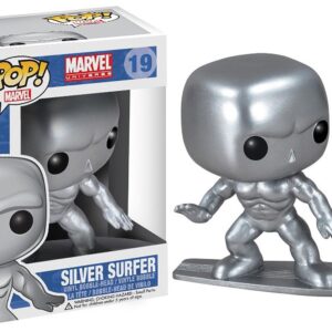 Funko POP Marvel Bobble Figure, Silver Surfer