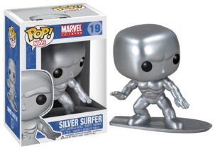 funko pop marvel bobble figure, silver surfer