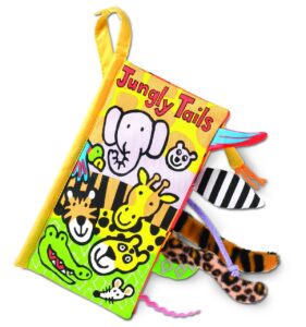 jellycat jungly tails: a soft activity baby book children's book | baby gift