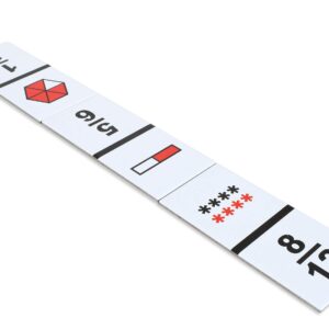 LEARNING ADVANTAGE The Original Fraction Dominoes - 49 Dominoes - Math Manipulative for Kids - Equate, Add and Subtract Fractions