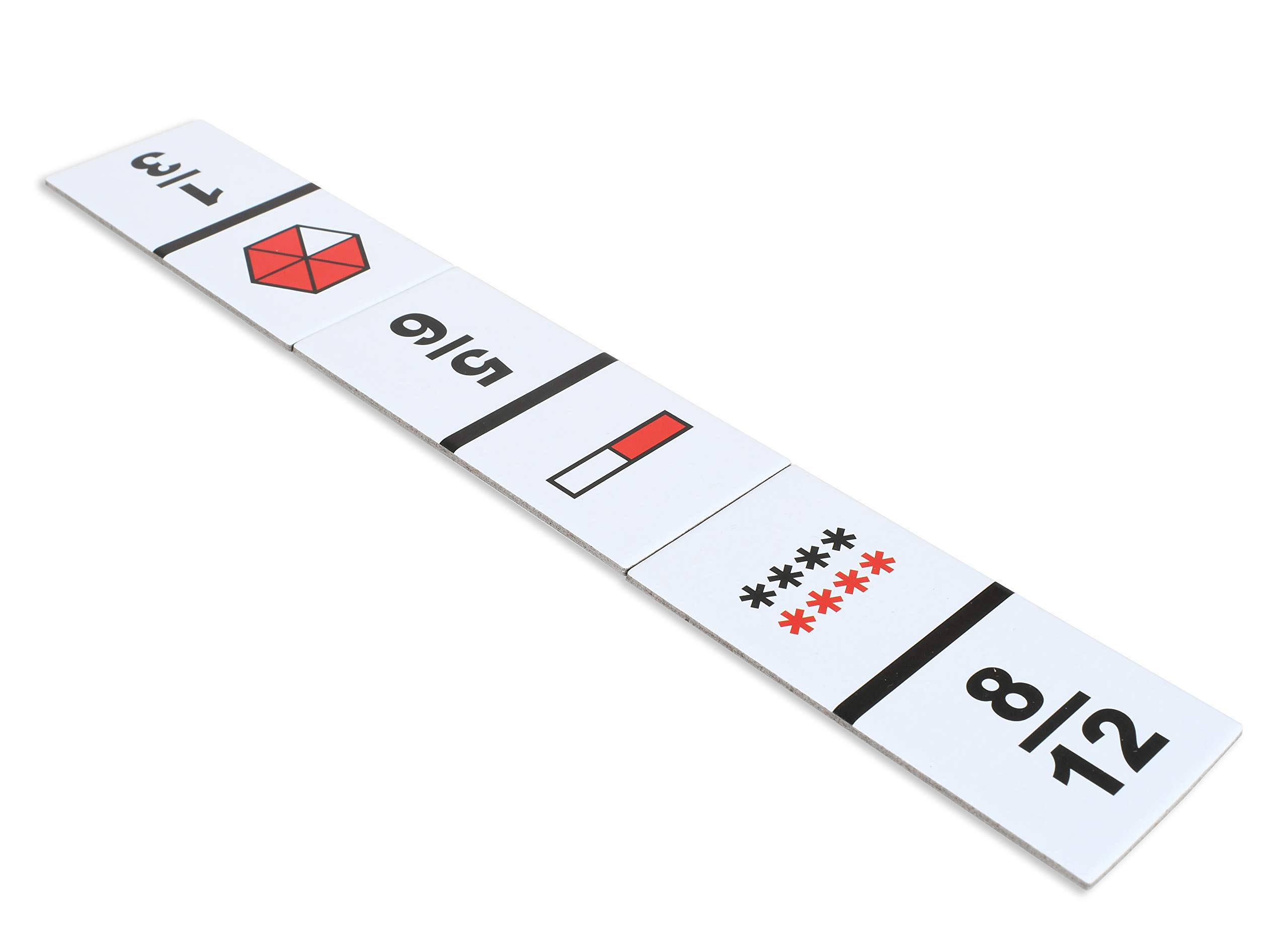 LEARNING ADVANTAGE The Original Fraction Dominoes - 49 Dominoes - Math Manipulative for Kids - Equate, Add and Subtract Fractions