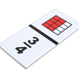 LEARNING ADVANTAGE The Original Fraction Dominoes - 49 Dominoes - Math Manipulative for Kids - Equate, Add and Subtract Fractions