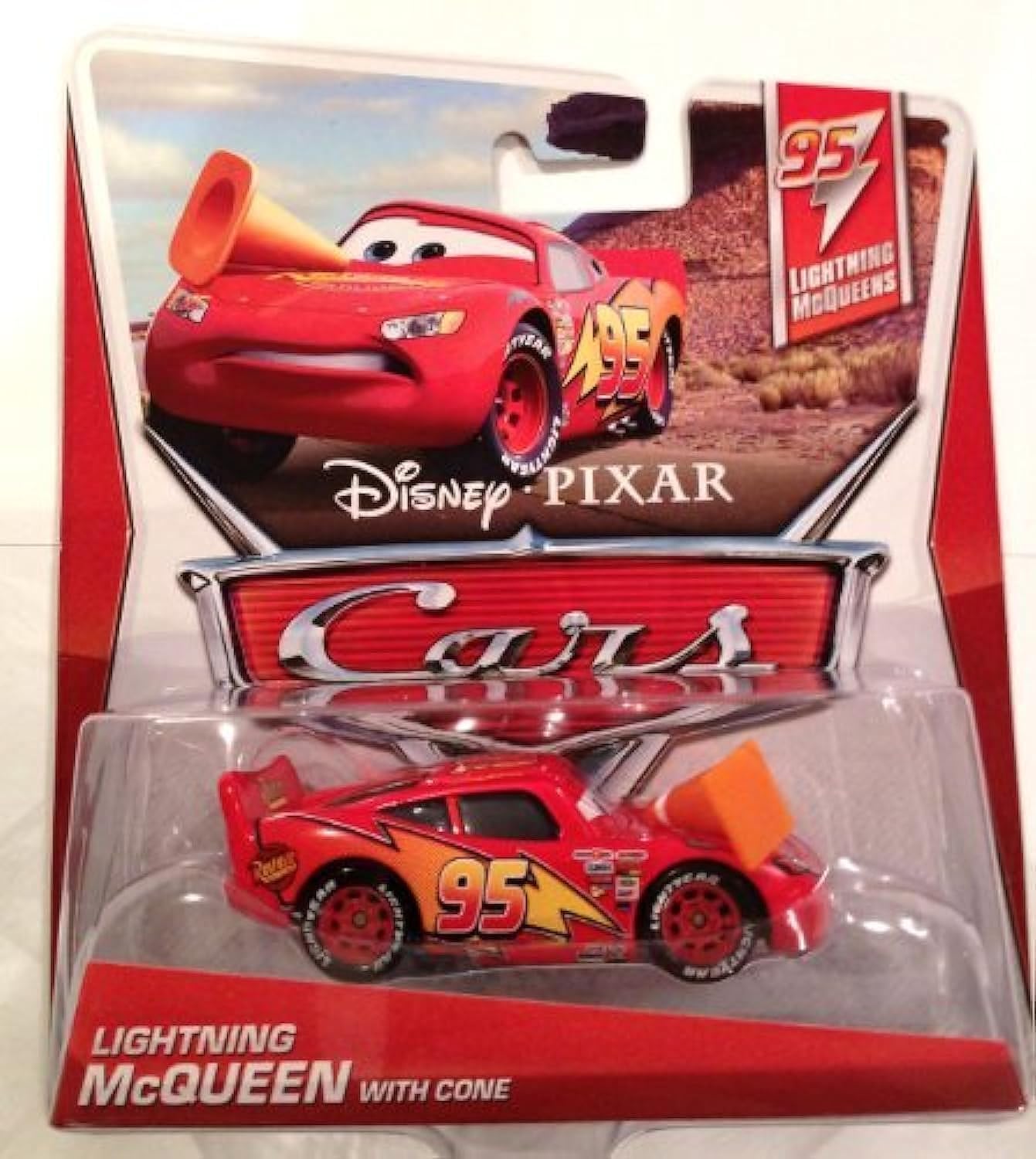 Cars 95 Lightning McQueens Lightning McQueen with Cone Die Cast Vehicle