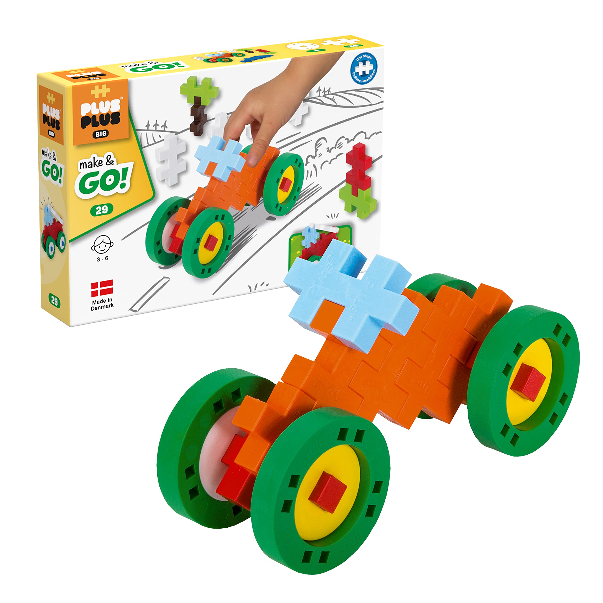 PLUS PLUS Big - Make&Go Mini Vehicles - 29 Pcs - PP3423 Basic