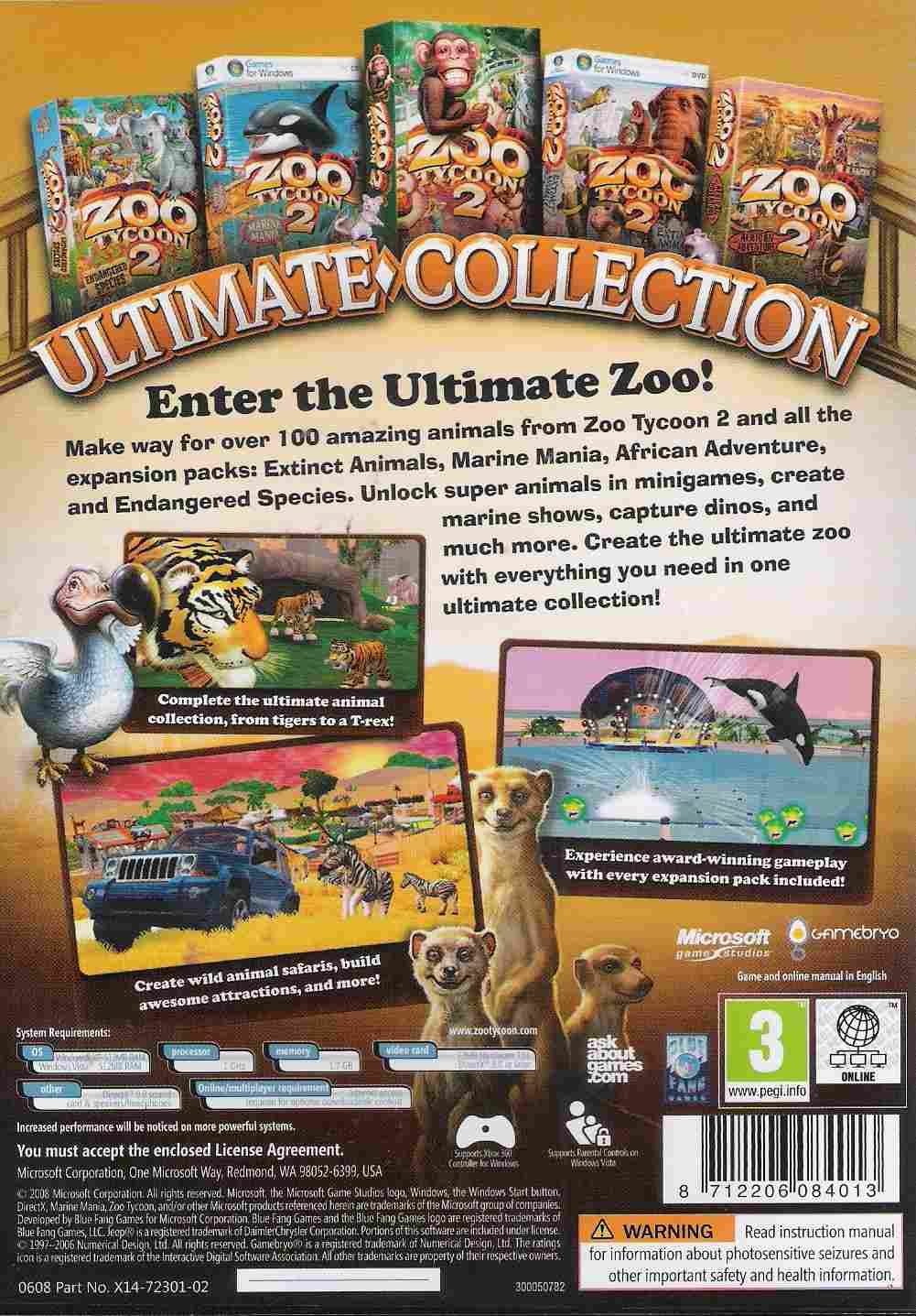 Zoo Tycoon 2 Ultimate Collection PC