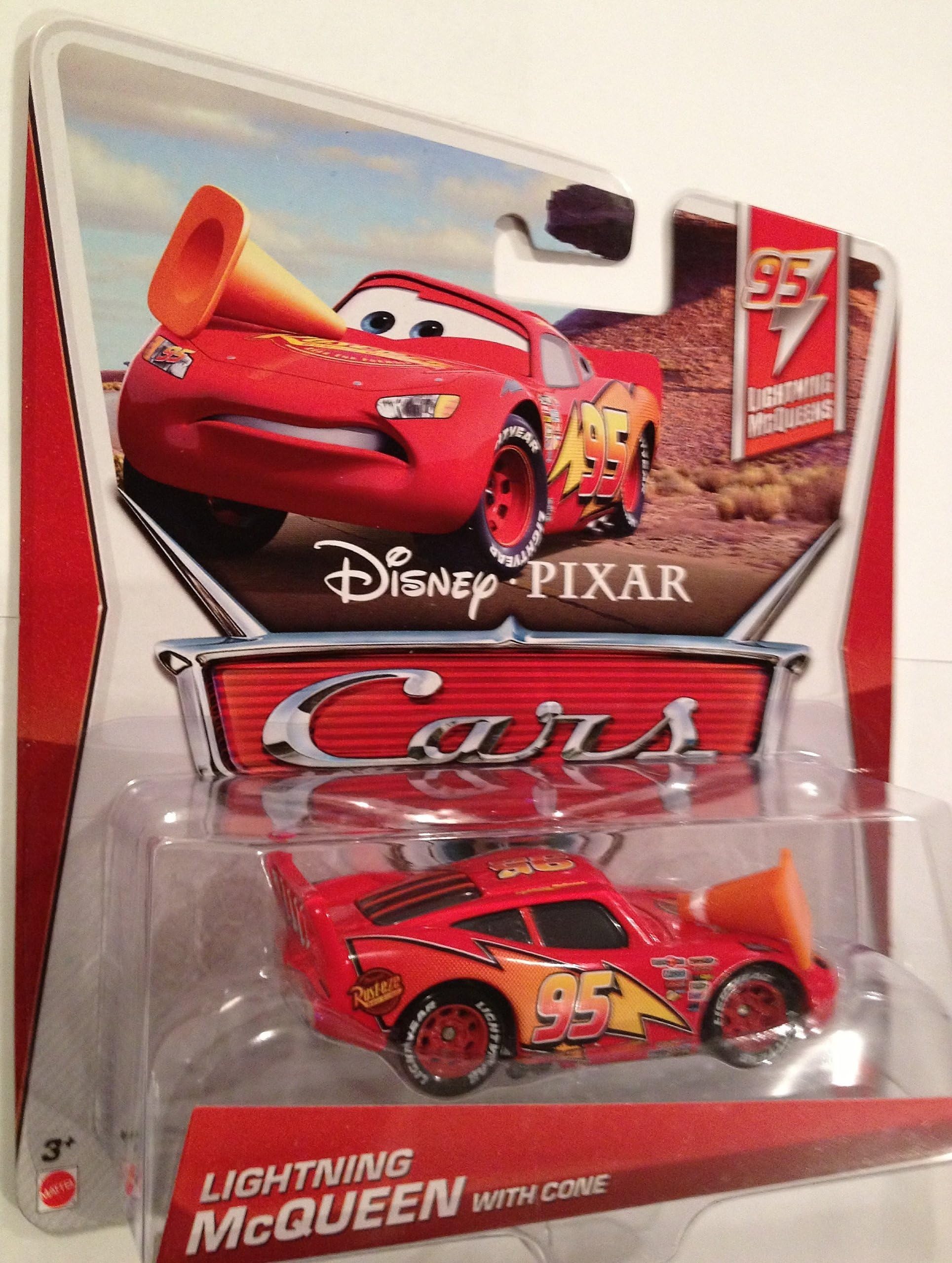 Cars 95 Lightning McQueens Lightning McQueen with Cone Die Cast Vehicle