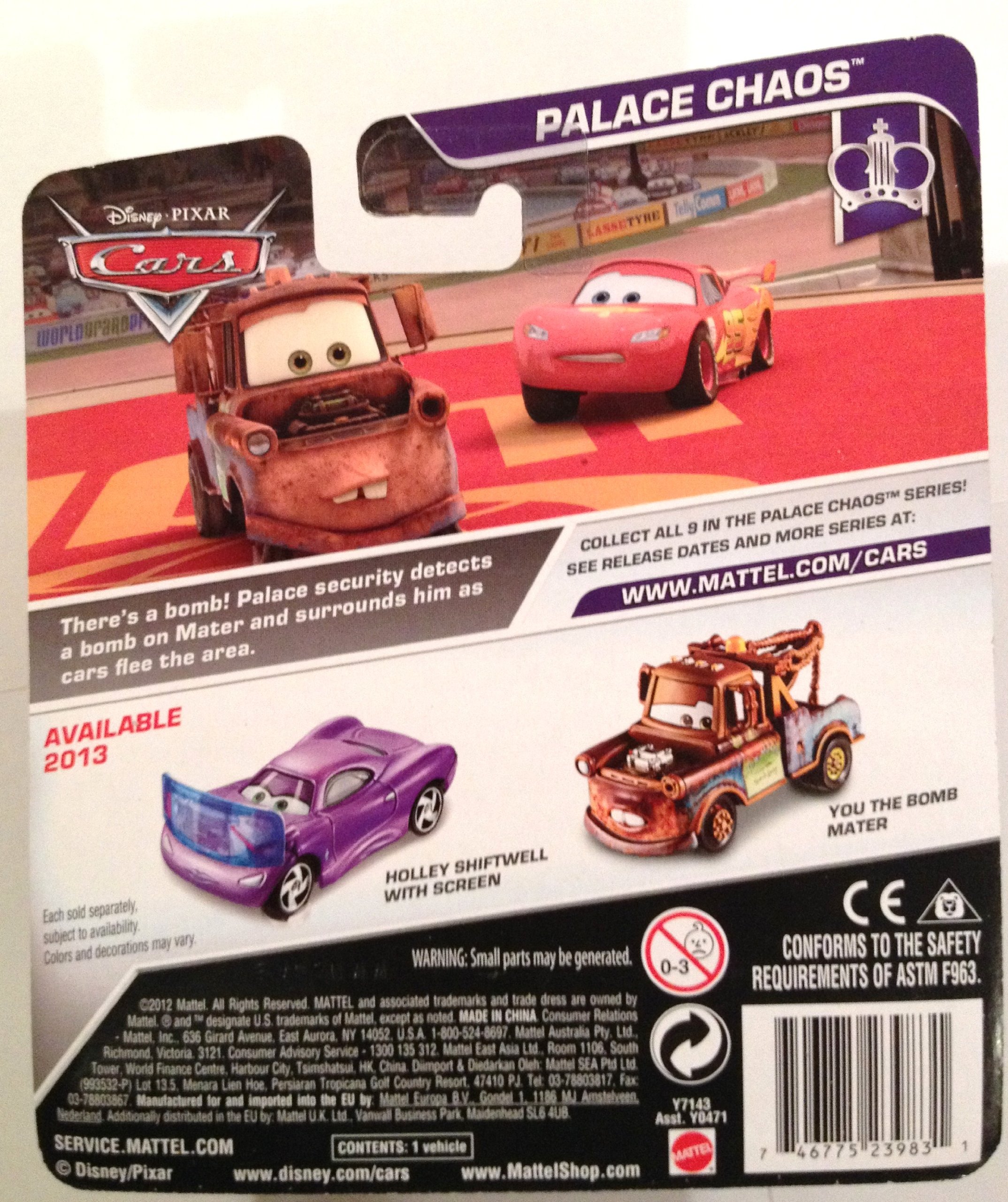 Cars 2 Piston Cup You the Bomb Mater Die Cast Vehicle