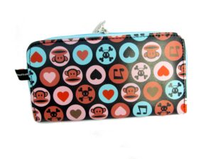 paul frank "julius core, and hearts" long circles wallet