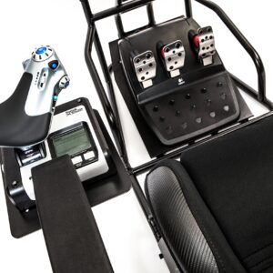 Volair Sim Universal Flight or Racing Simulation Cockpit Chassis with Triple Monitor Mounts