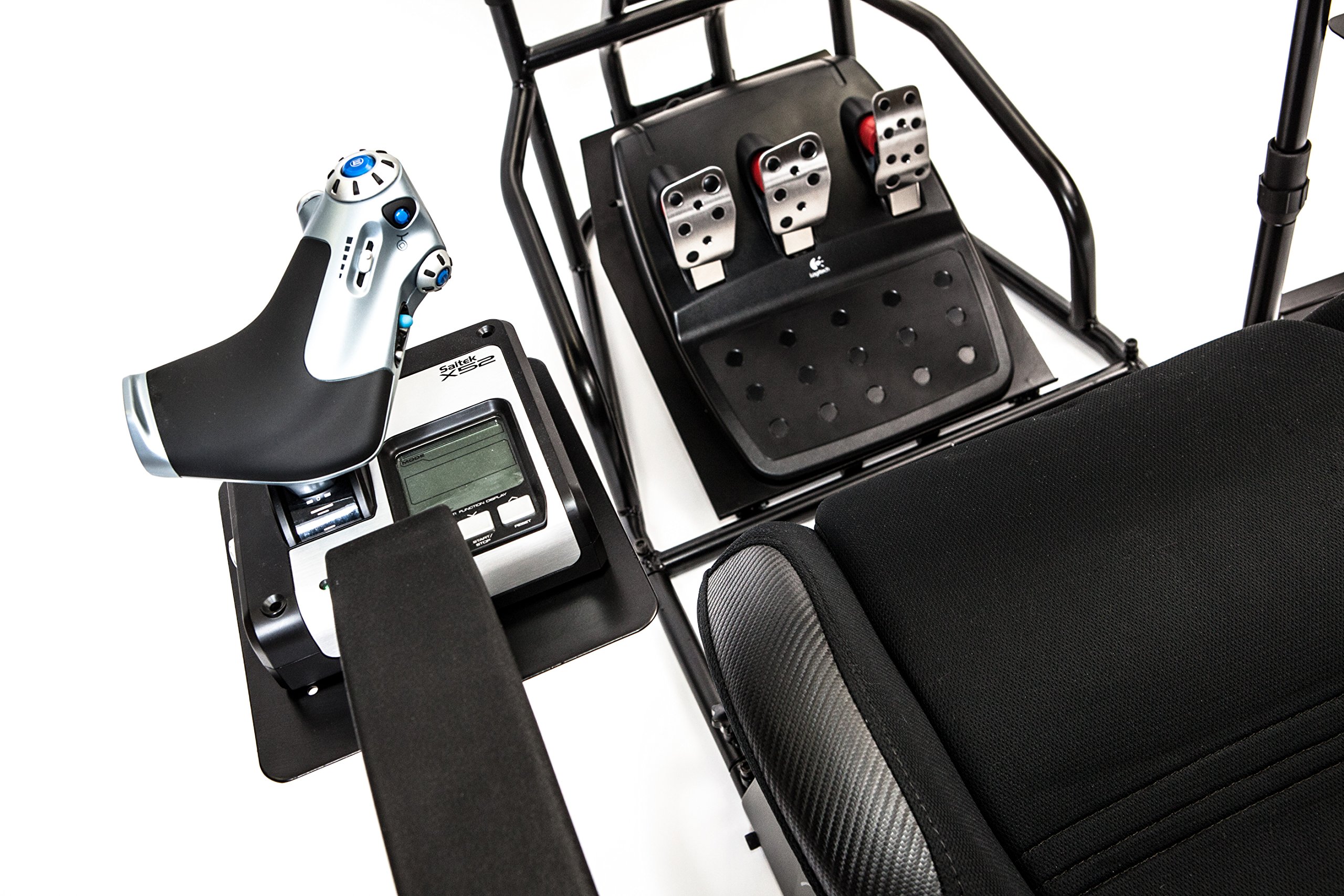 Volair Sim Universal Flight or Racing Simulation Cockpit Chassis with Triple Monitor Mounts