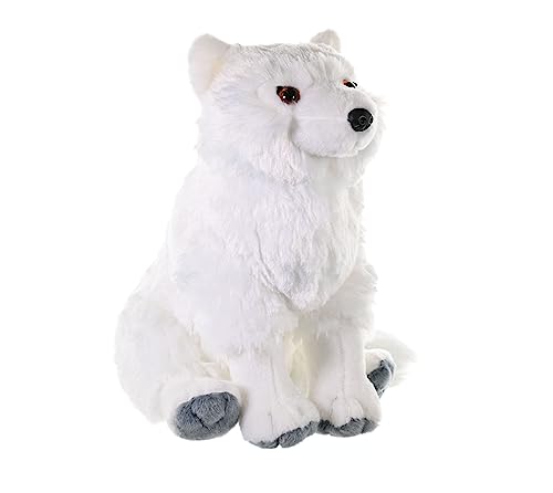 Wild Republic Arctic Fox Plush, Stuffed Animal, Plush Toy, Gifts for Kids, Cuddlekins 12 Inches